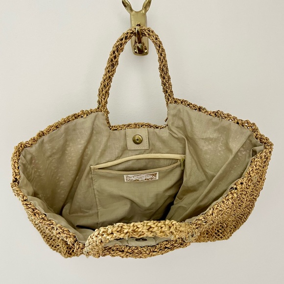 Cappelli Straworld | Bags | Vintage Woven Straw Tote | Poshmark